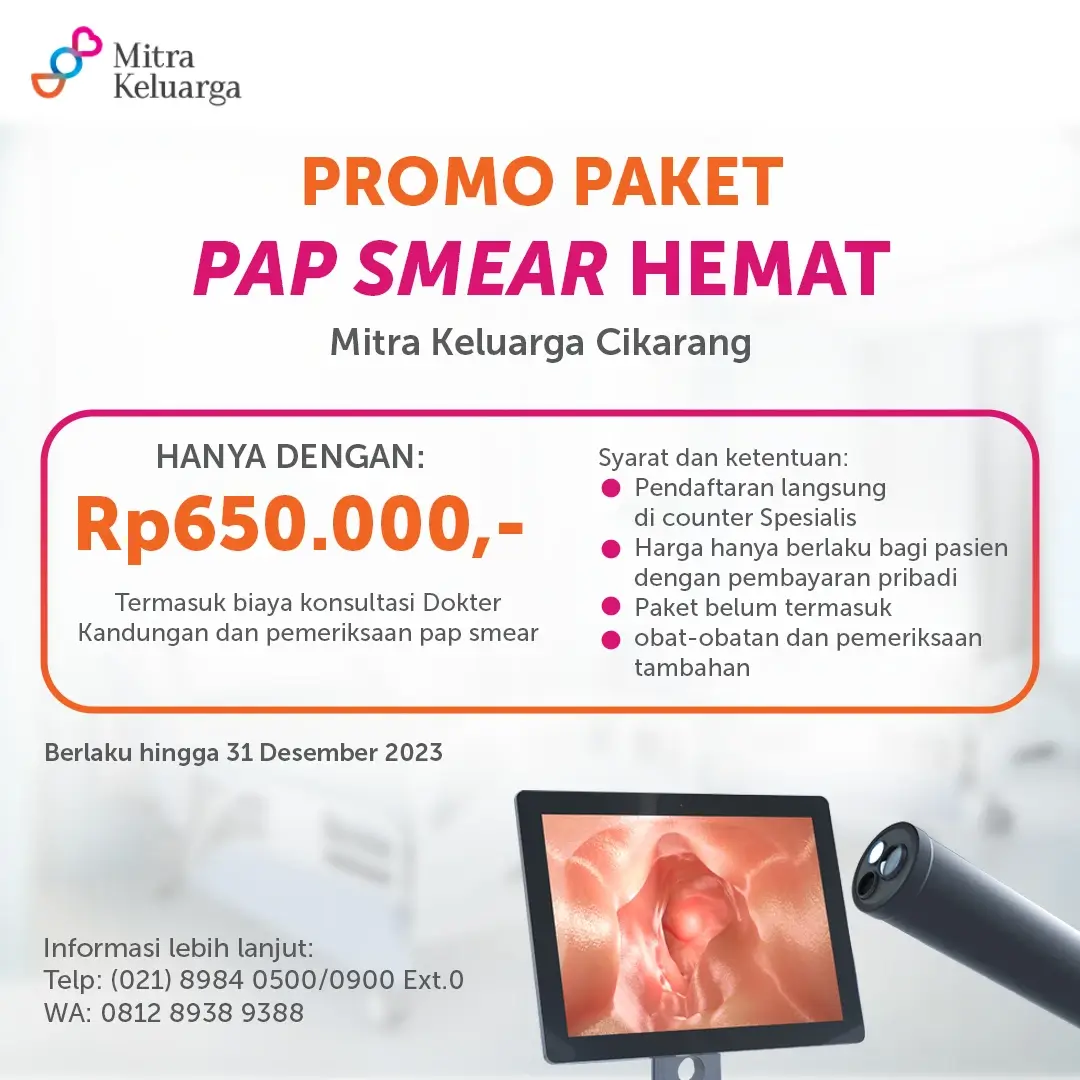 Promo Paket Pap Smear Mitra Keluarga Cikarang