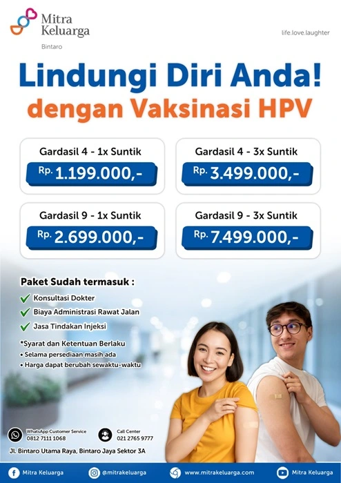 Cegah HPV dengan Paket Vaksin HPV, hanya Rp1 Jutaan!