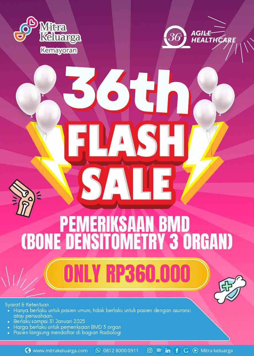 Promo Pemeriksaan Bone Densitometry 3 Organ (BMD) Spesial HUT ke-36 di ...