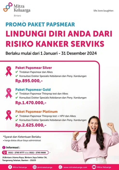 Promo Paket Pap Smear, Mulai dari Rp895 Ribu!